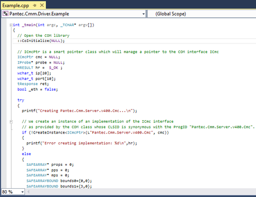 controller solutions for CMM's: Pantec Driver